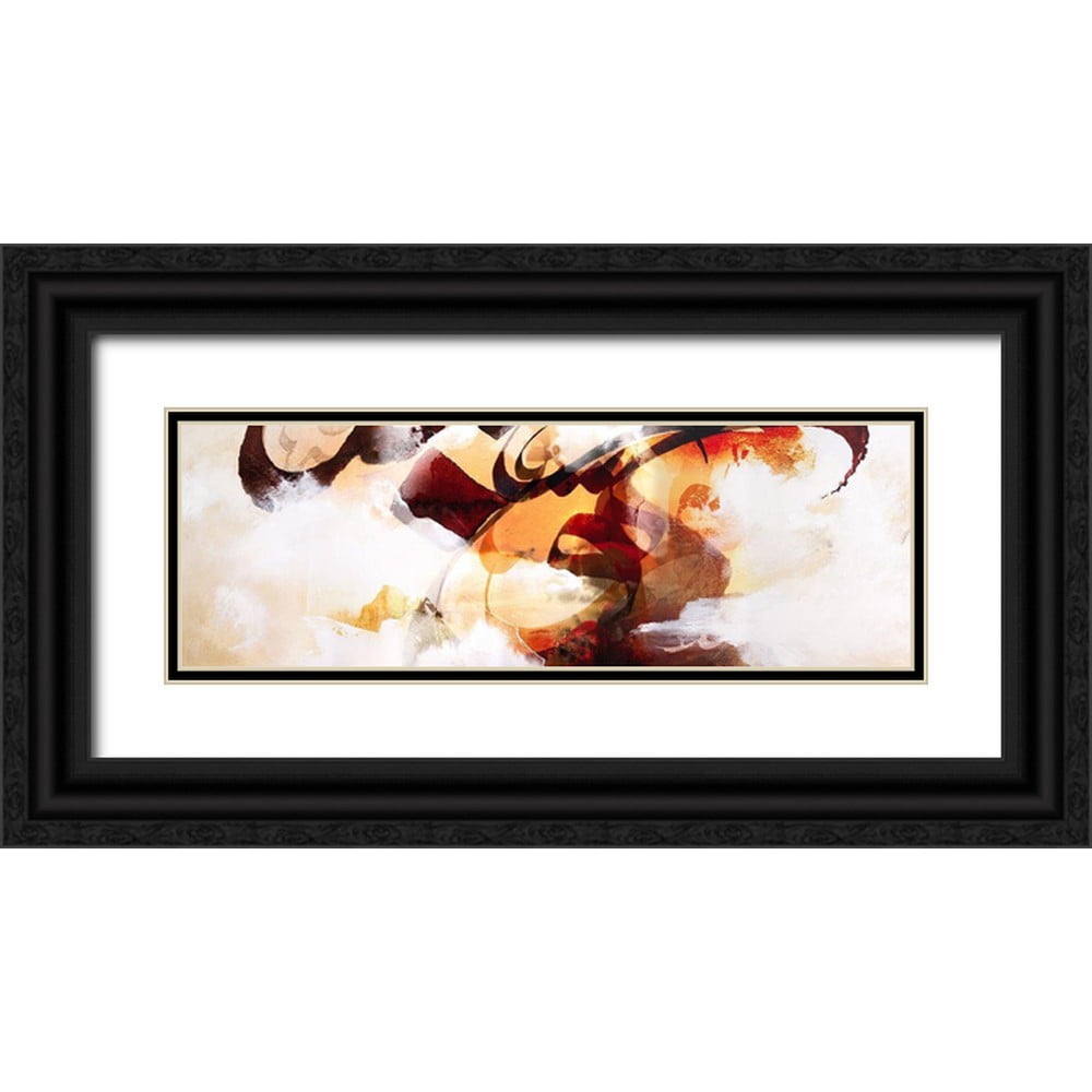 Abbas, Helen 24x11 Black Ornate Wood Framed with Double Matting Museum ...