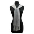 Silver Lightweight Mesh Metallic Scarf - Walmart.com