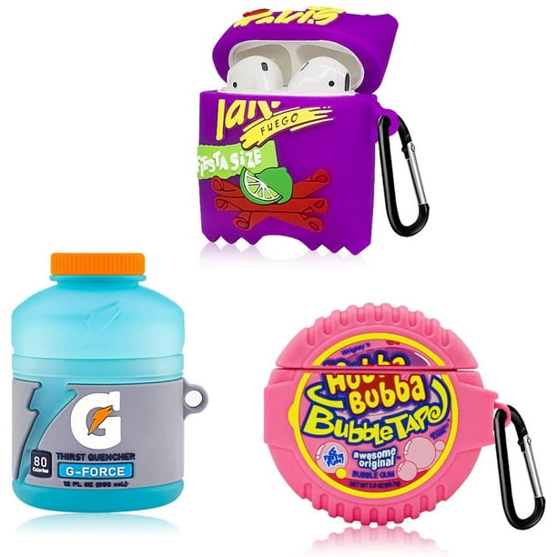 [3Pack]Cute Airpod Case for Airpod 2/1, 3D Cartoon Kawaii Bubble Gum ...