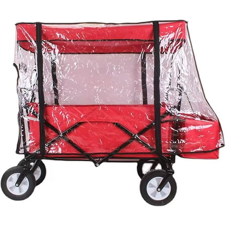 Push Pull Folding Wagon Rain Cover, Canopy Trolley Cart Accessories ...