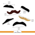12 Pieces Fake Mustaches, Self Adhesive Novelty Moustaches Party ...