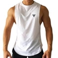 BVOFAR Men's Drop Arm Tank Tops Gym Workout Tees Bodybuilding Cut Off ...