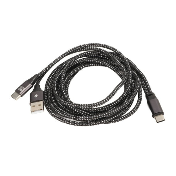 USB Type C Splitter, Fast Charging Woven Mesh USB To USB C Splitter For ...