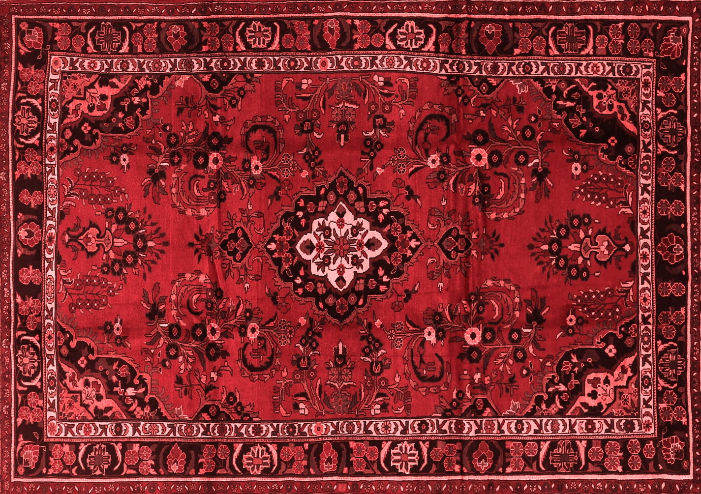 Ahgly Company Indoor Rectangle Persian Red Traditional Area Rugs, 8' x ...