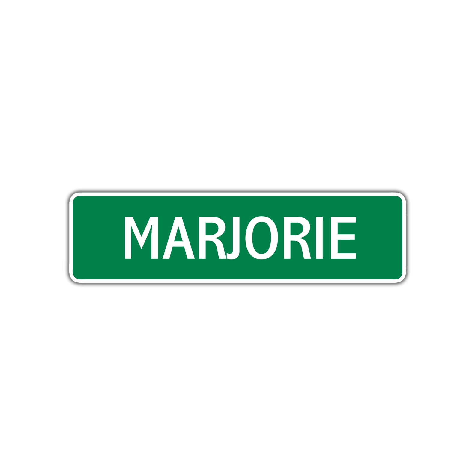 Marjorie Girls Children Name Letter Printed Label Indoor Outdoor Wall ...