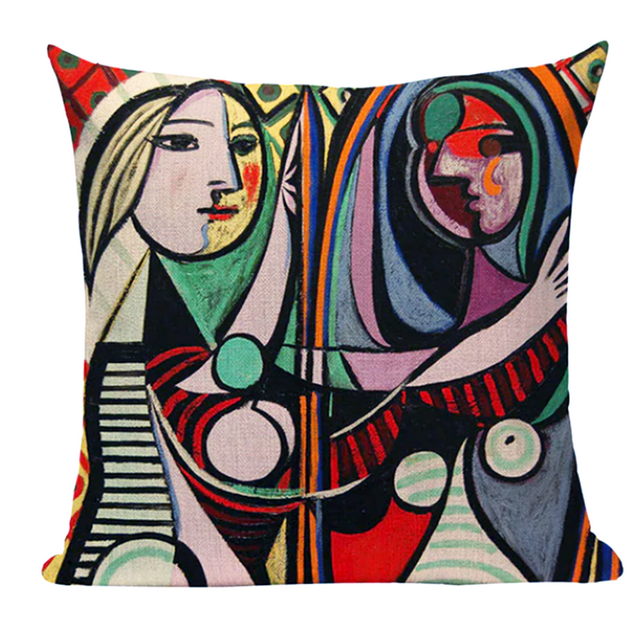 LINEL Pablo Picasso Pillow Cover Girl in Mirror - Walmart.com