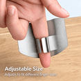 Stainless Steel Adjustable Finger Guard, Reusable Kitchen Finger ...