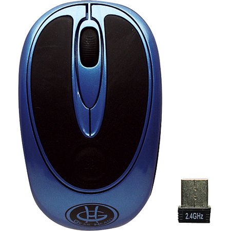 Gear Head Wireless Optical Nano Mouse, Blue - Walmart.com