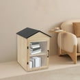 2-Tier Wooden Book Sharing Cabinet with Clear Acrylic Window, Little ...