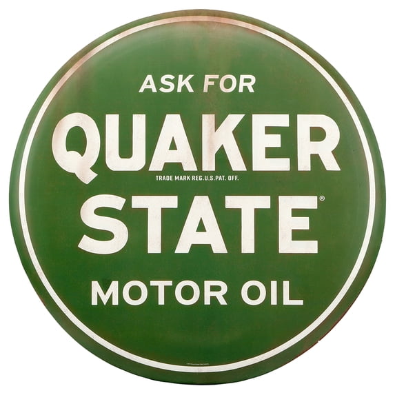 Quaker State Motor Oil Metal Button Sign - Walmart.com