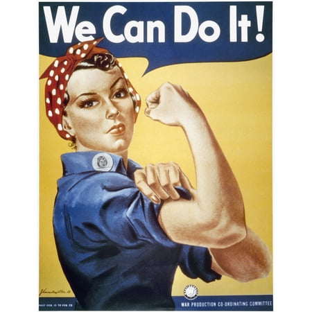 Wwii: Rosie The Riveter. /Nsymbol Of World War Ii American Women ...