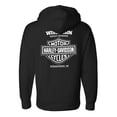 Harley-Davidson Men's Willie G Skull Logo Zip-Up Hoodie Sweatshirt ...