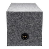 QPower 12 Inch Heavy-Duty Dual Sealed Car Audio Subwoofer Enclosure Box ...
