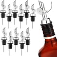 36PCS Stainless Steel Liquor Bottle Pourers, Auto Flip Olive Oil Spou ...