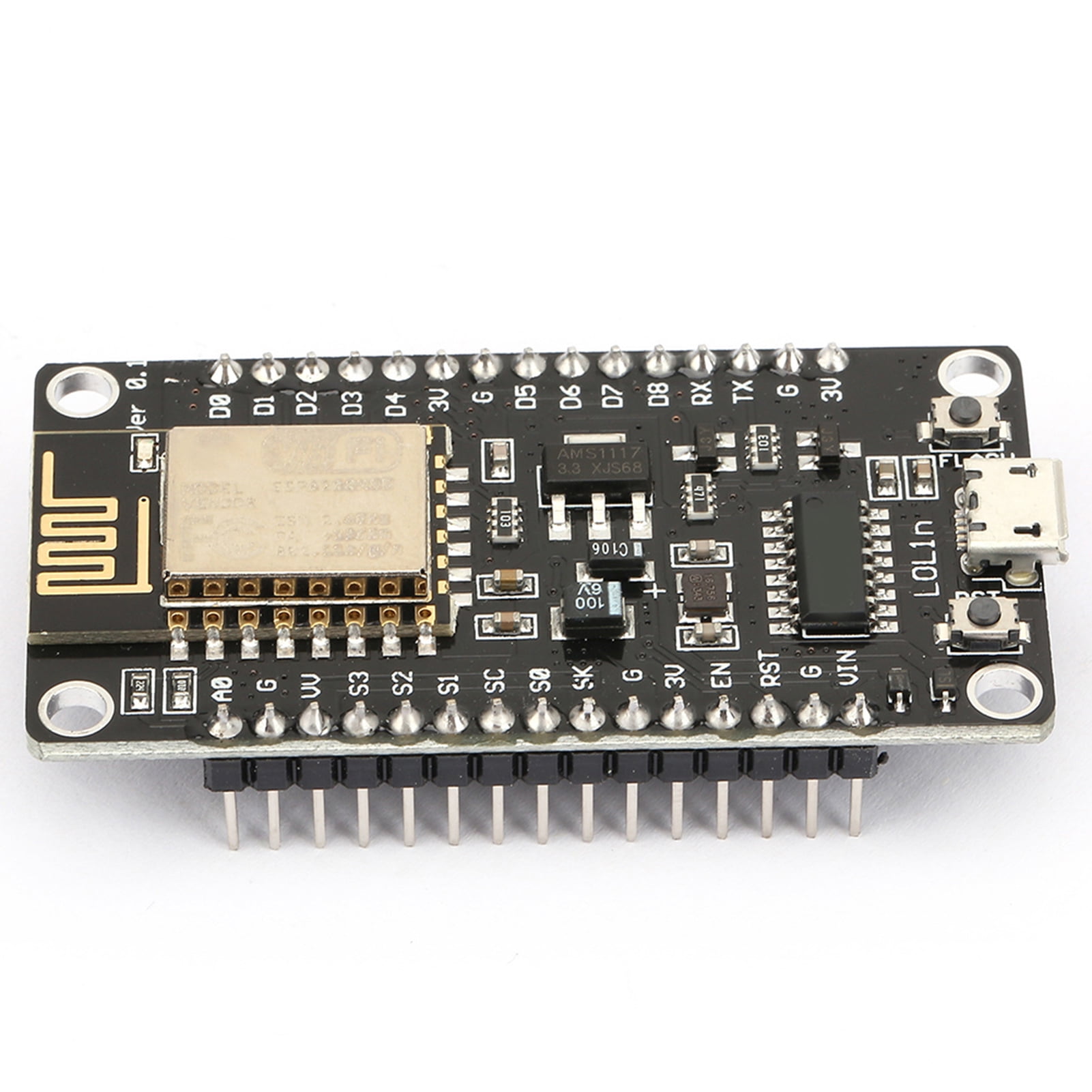 Placa de desarrollo Wi Fi, ESP8266 CH340G NodeMcu Lua Placa de desarrollo IOT Nodo Mcu Lua ...