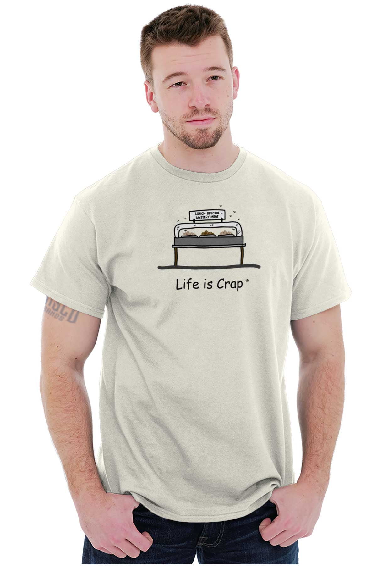 Life Is Crap Short Sleeve T-Shirt Tees Tshirts Life is Crap Mystery ...