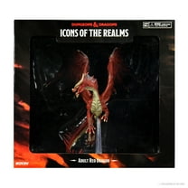 WizKids D&D Icons of the Realms, Adult Red Dragon Miniatures, Winged ...