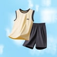 Afuyipoi Kids 2PC Tank Top Sport Sets (5-17 Years), 100%Cotton Soft ...