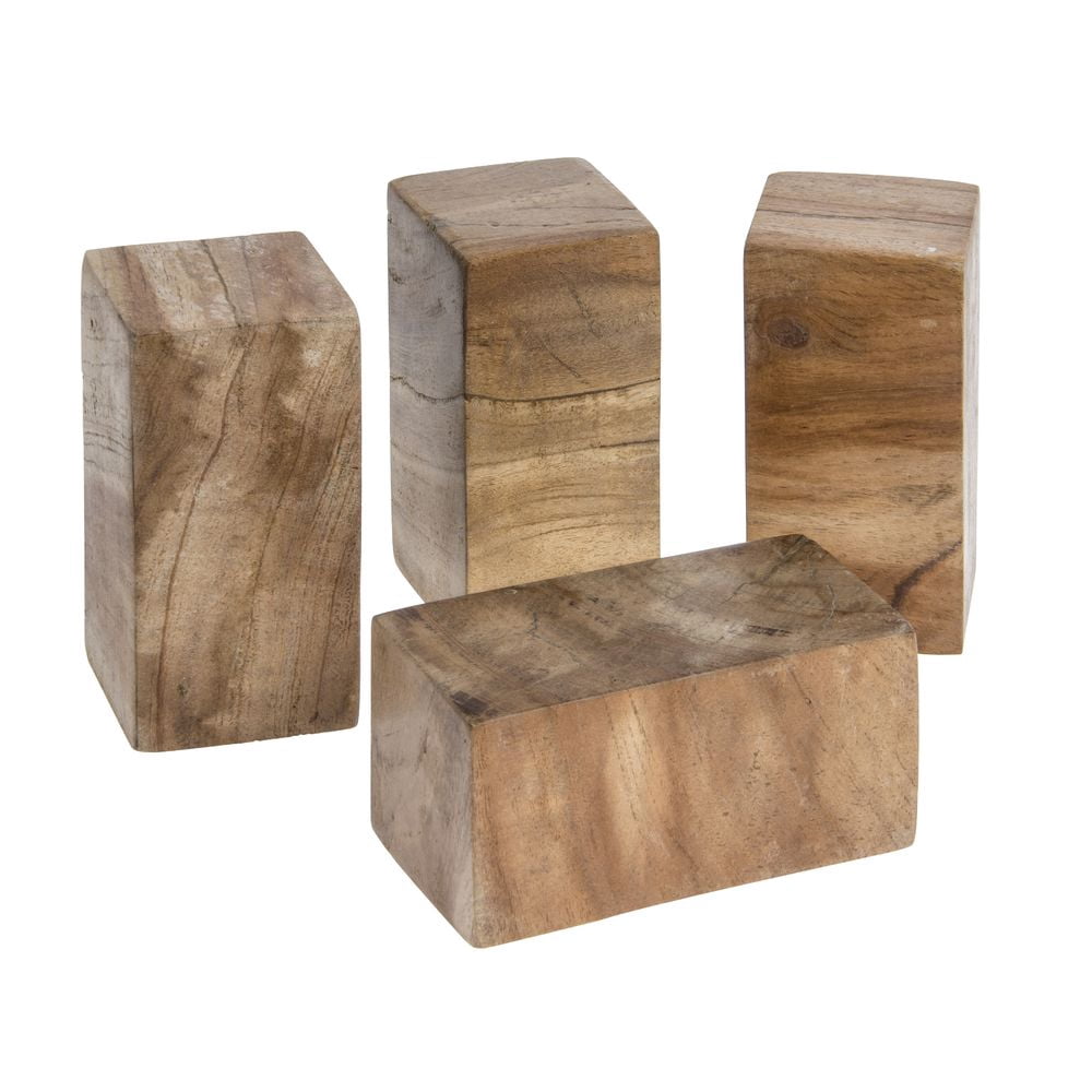 HUBERT® Reclaimed Wood Riser Support-2"L x 4"W x 2"H - Walmart.com