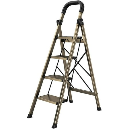 Step ladders Foldable 4 Step Ladder Aluminum Alloy Ladder Thickening ...