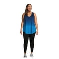 Terra And Sky Womens Plus Size Cotton Twist Back Sleeveless Top Sizes
