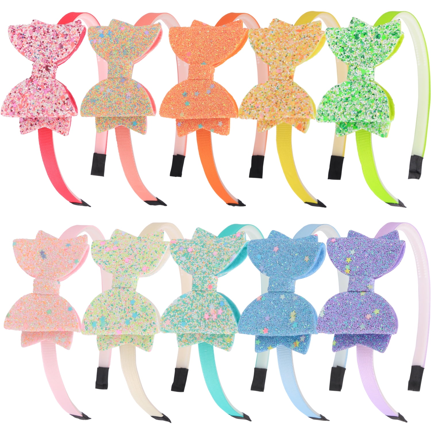 Girls Headbands For Kids,Toddler Headbands Sparkle Bows Hairbands with ...