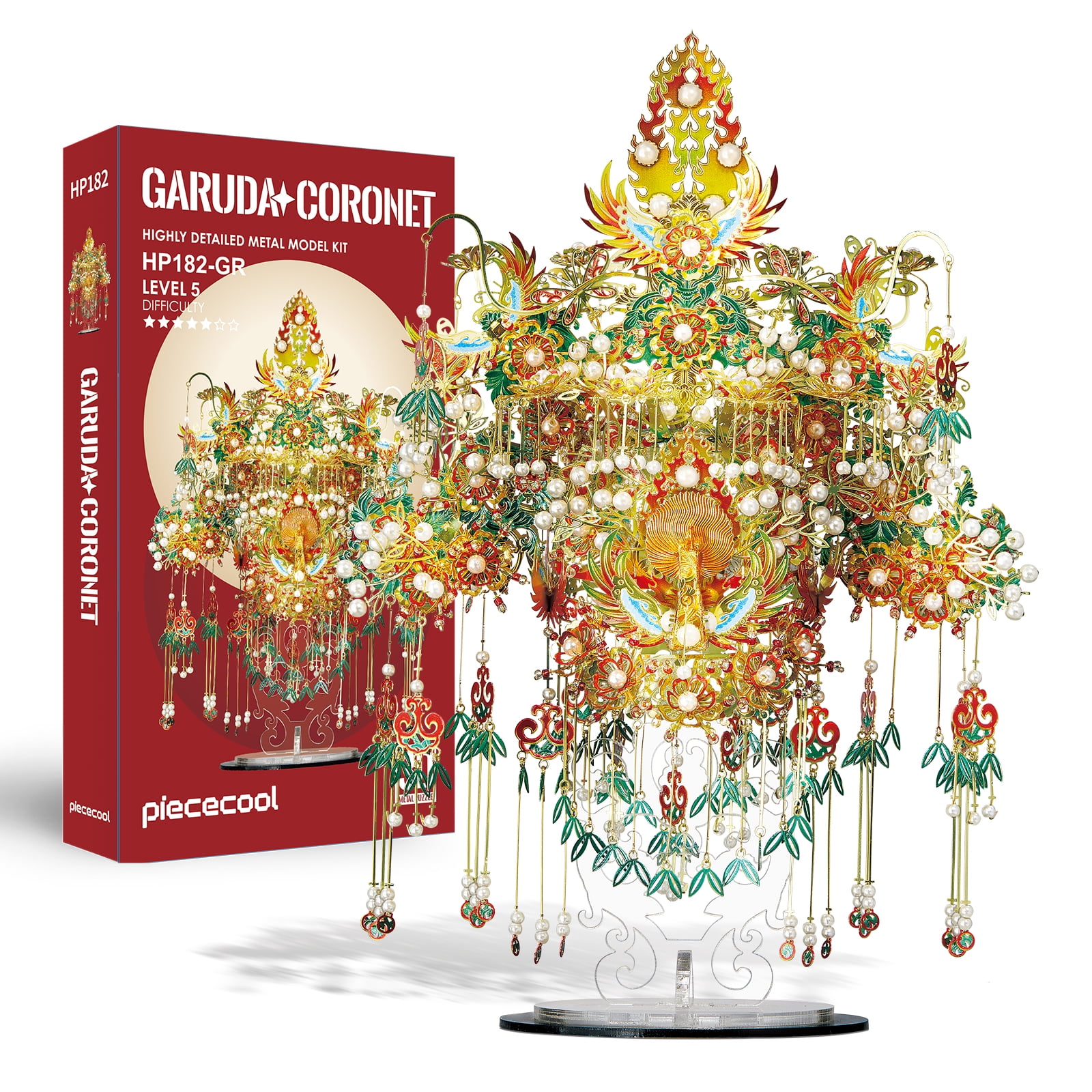 Piececool 3D Puzzles, Garuda Coronet Metal Model Kit - 522 Pcs, DIY ...