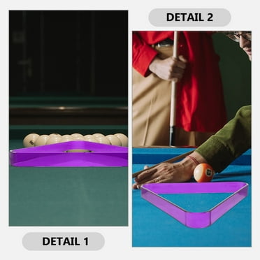 GSE Games & Sports Expert 2-Tone Solid Wood Billiard Ball Rack. 8-Ball ...