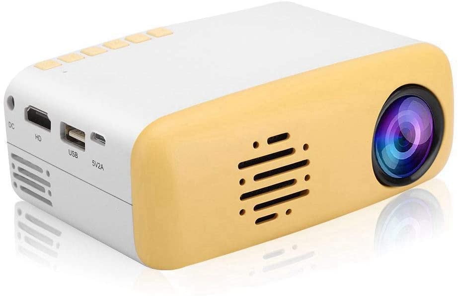 Mini Portable Projector,ASHATA Mini Cute LED HD Projector Support ...