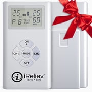 TENS Unit + EMS System - Combination Dual Channel Electrotherapy ...