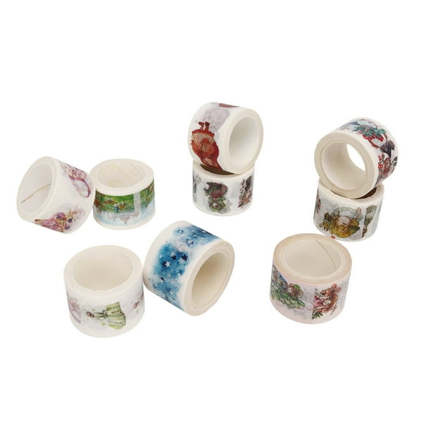 Japanese Paper Tape Set, 9 Rolls Hand Drawn Decorative Tape For ...