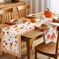 Autumn Thanksgiving Watercolor Maple Leaf Seamless Table Runner 13x72in ...