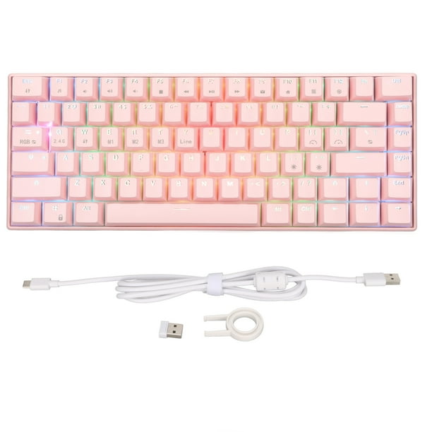 Wireless Keyboard,Mechanical Keyboard 82 Key RGB Keyboard Mechanical ...