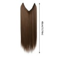 Hair Extensions Secret Hidden Wire In Real Long Thick Straight Curly ...