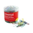 Universal® One Large Plastic-Coated Steel Wire Paper Clips, Jumbo ...