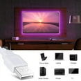 TASMOR 5M USB Powered LED Strip Light, RGB, Music Sync, 4 Modes, 16 ...