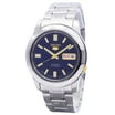 Seiko 5 Automatic Men's Watch, Silver-tone Stainless Steel, Blue Dial ...