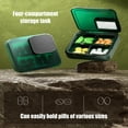 4 Section Medicine Storage Box and Pills Splitter for Daily Use ...
