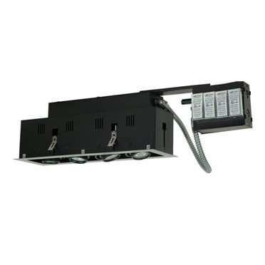 4 - Light Double Gimbal Square Recessed Line Voltage Fixture. - Walmart.com