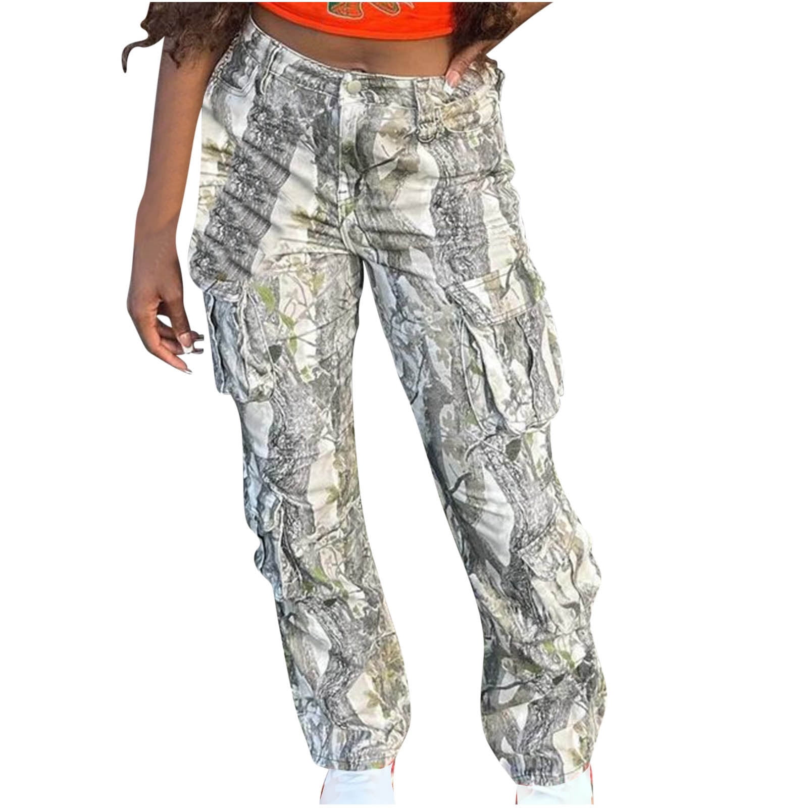 Click here for Jmyhoam Jeans For Women Cargo Pants High Waist Car... prices