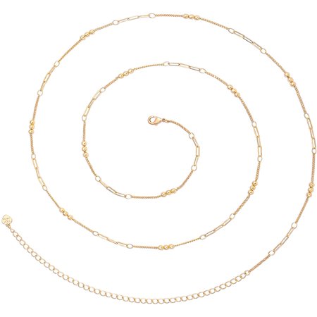 FFIY Minimalist Beach Bikini Body Chain 18K Gold Pearl Belly Chain ...