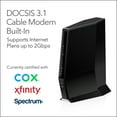 Nighthawk Modem Router Combo (CAX30) DOCSIS 3.1 Cable Modem and WiFi 6 ...