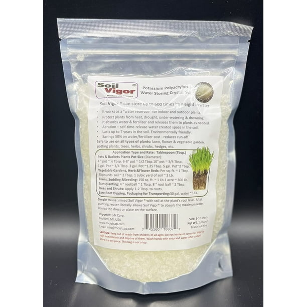 Soil Vigor Potassium Polyacrylate Soil Amendment Lasts Up To 7 Years in ...