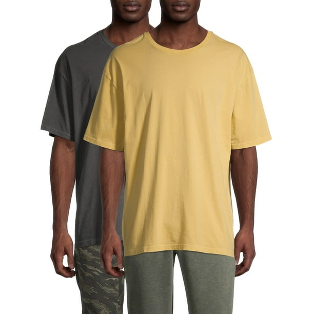 No Boundaries Men's Oversized T-Shirts, 2-Pack - Walmart.com