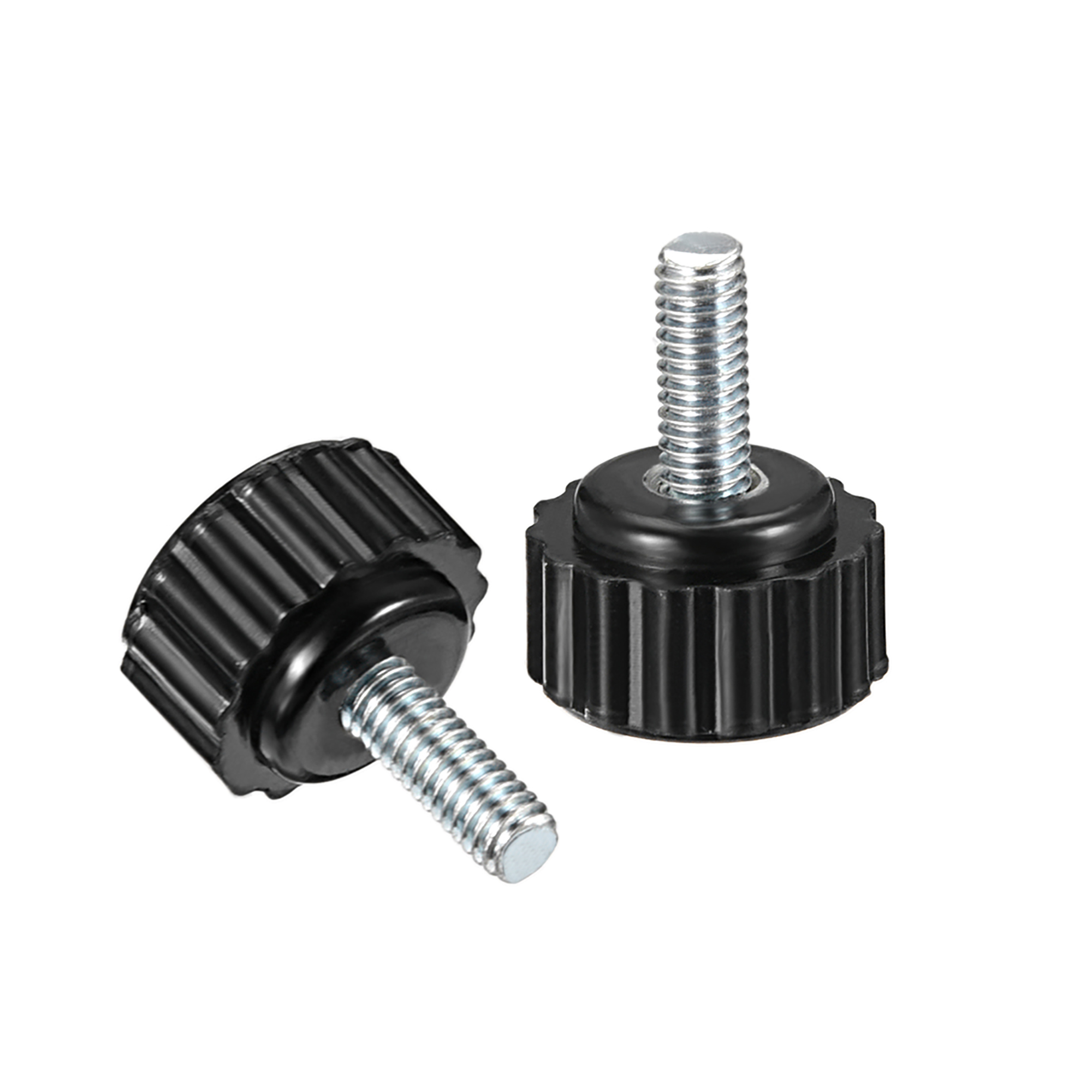 M4 x 10mm Male Thread Knurled Clamping Knobs Grip Thumb Screw on Type 6 ...