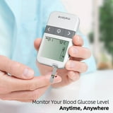 METENE Blood Glucose Monitor Kit with 100 Test Strips, Lancets, and ...