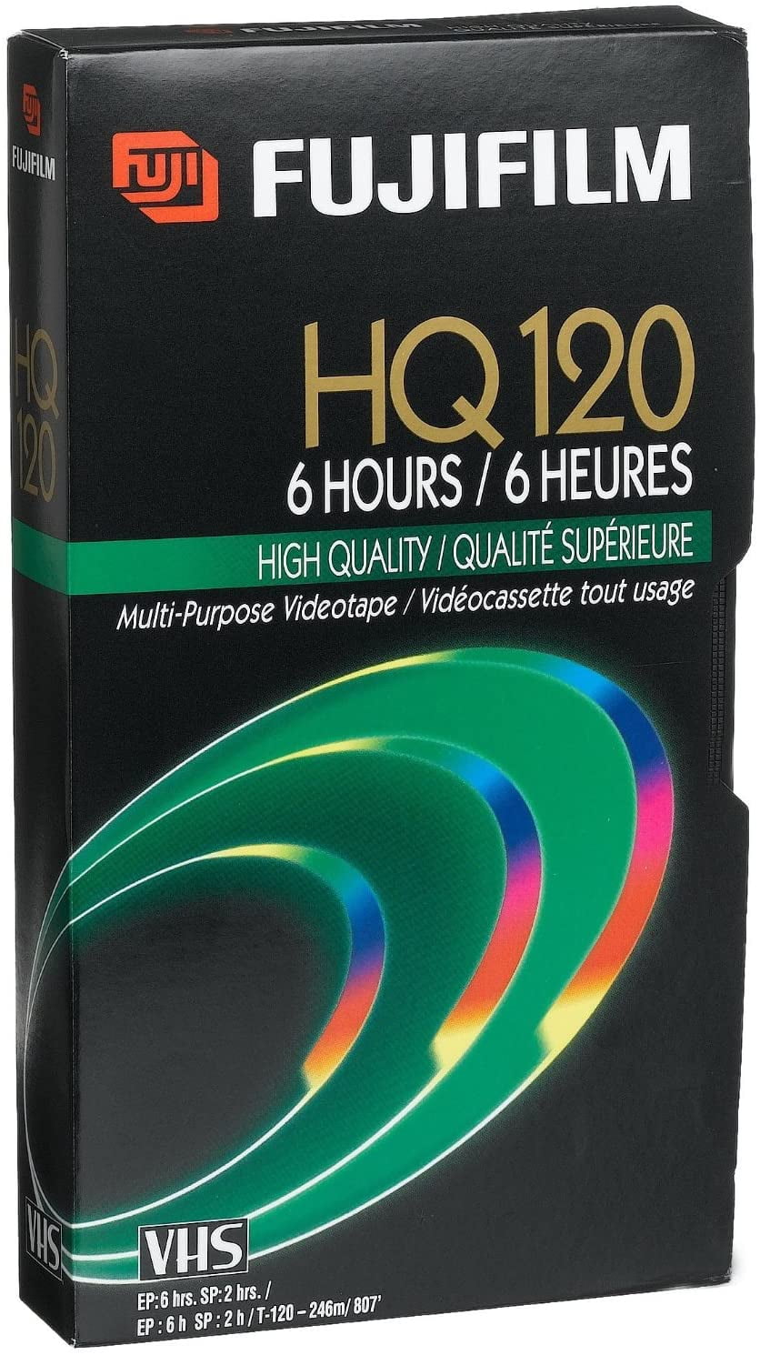 Fuji HQ T-120 VHS Blank Video Cassette High Quality Multi-Purpose ...