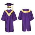 Kids Graduation Gown Pre k Graduation Cap and Gown Purple Kindergarten ...