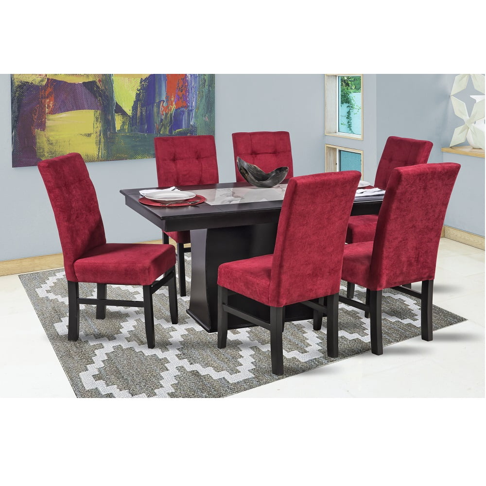 Comedor Rubí MOBILKRAFT 6 Sillas Madera Rectangular Estilo ...