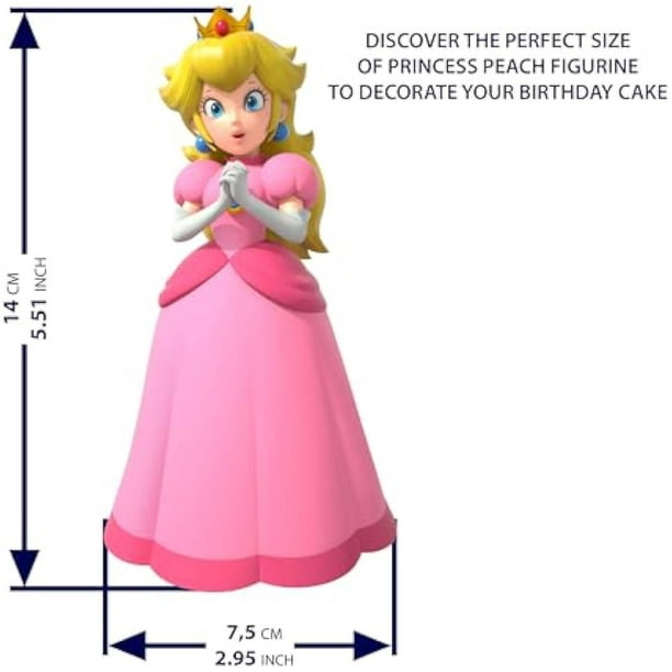 Princess Peach Doll Cake Topper 5.9" Inch - Princess Peach Figure ...